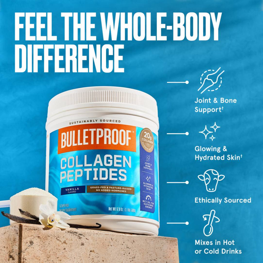 Vanilla Collagen Peptides Powder, 17.6oz | Bulletproof