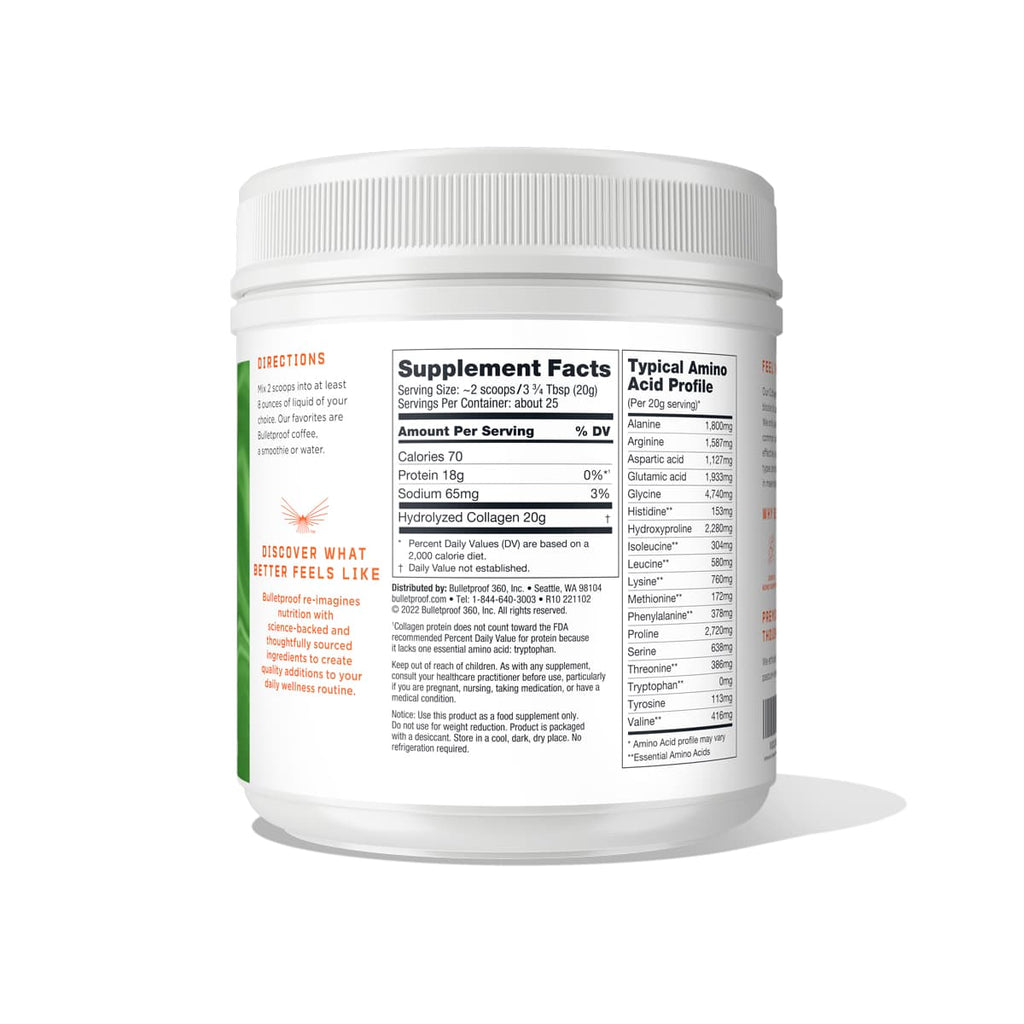 Unflavored Collagen Peptides Powder | Collagen Protein | Bulletproof