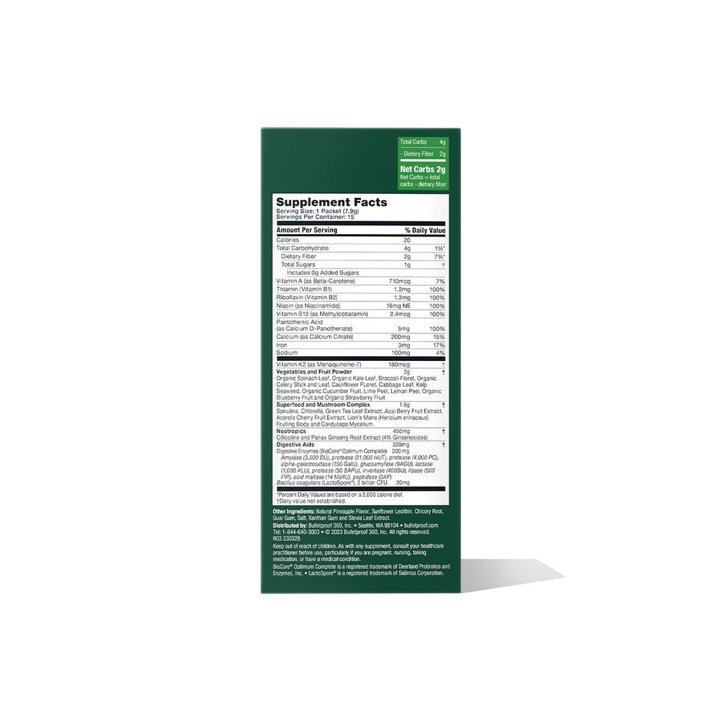 Greens Powder Packets | On-the-Go Nutrition | Bulletproof