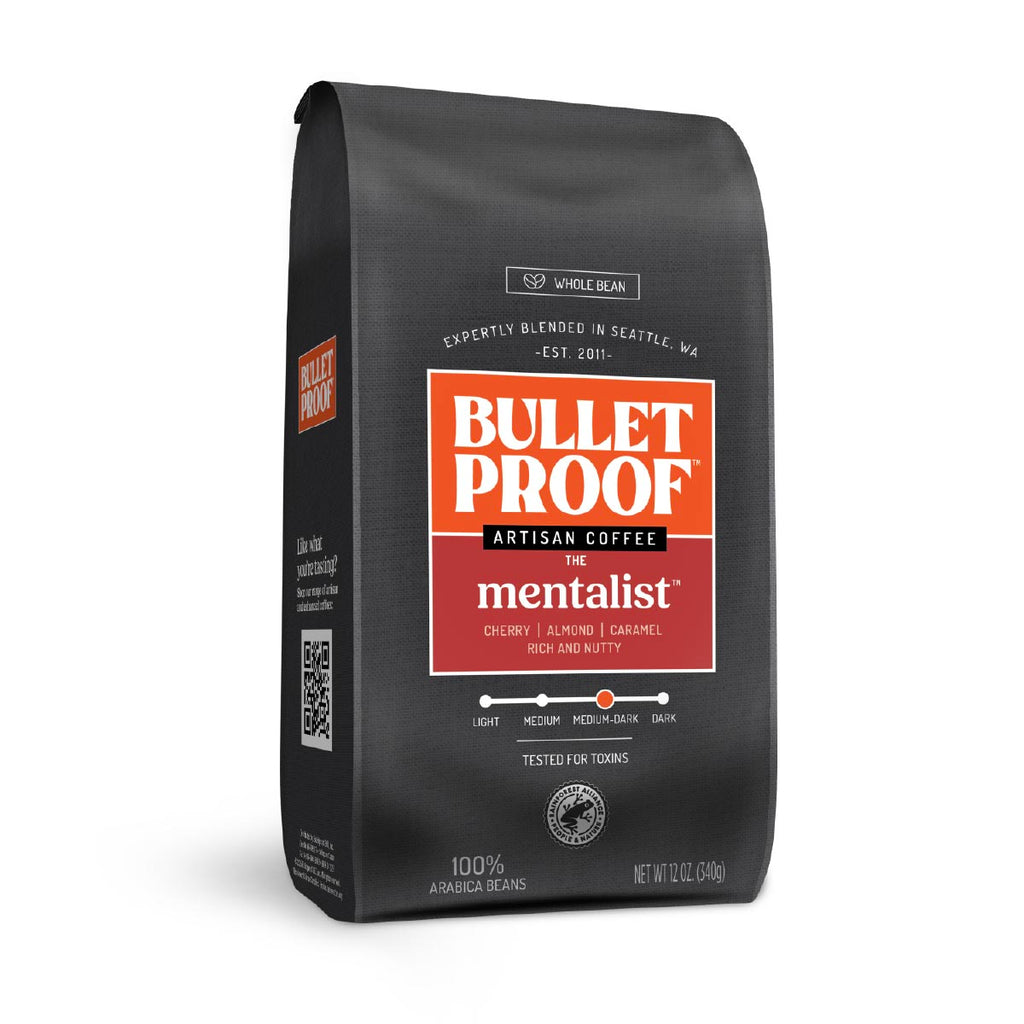Mentalist Medium Dark Roast Whole Bean Bulletproof Coffee