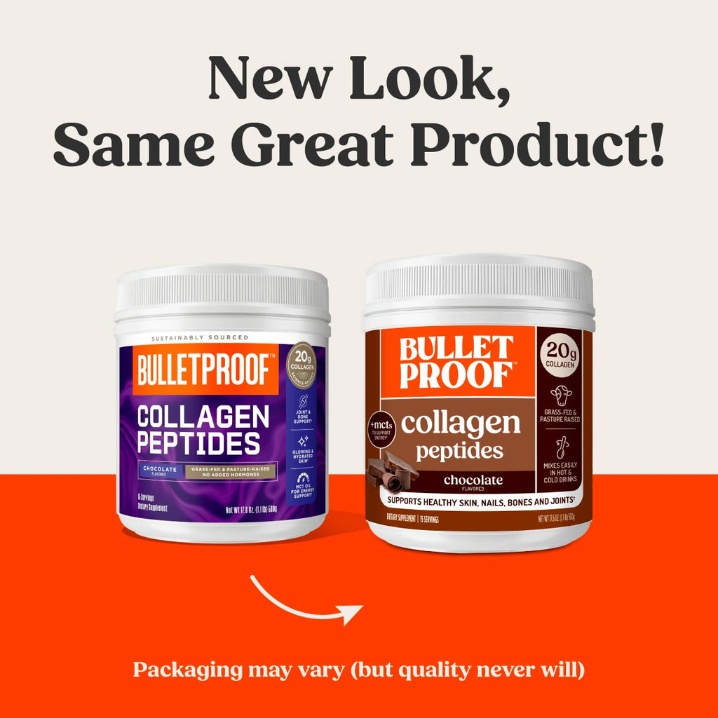 Chocolate Collagen Peptides Powder, 17.6oz | Bulletproof